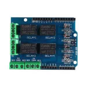 AITIAO 3Pcs 5V 4 Channel Relay Shield Four Channel Relay Control Board Relay Expansion Board for PIC AVR DSP ARM MCU