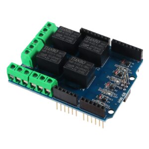 AITIAO 3Pcs 5V 4 Channel Relay Shield Four Channel Relay Control Board Relay Expansion Board for PIC AVR DSP ARM MCU