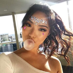 Women Mermaid Face Jewels Stickers Glitter Gems Rhinestones For Makeup 3D Eye Tattoo Festival Accessories Halloween Bindi Body Temporary