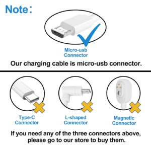 26FT Power Extension Cable Charger for Wyze Cam V3/V4/OG/V3 Pro, Arlo Essential, Eufy, SimpliSafe, Blink, Kasa (Not for Wyze Pan v3), Weatherproof Power Cord with Adapter for Security Camera 2Pack