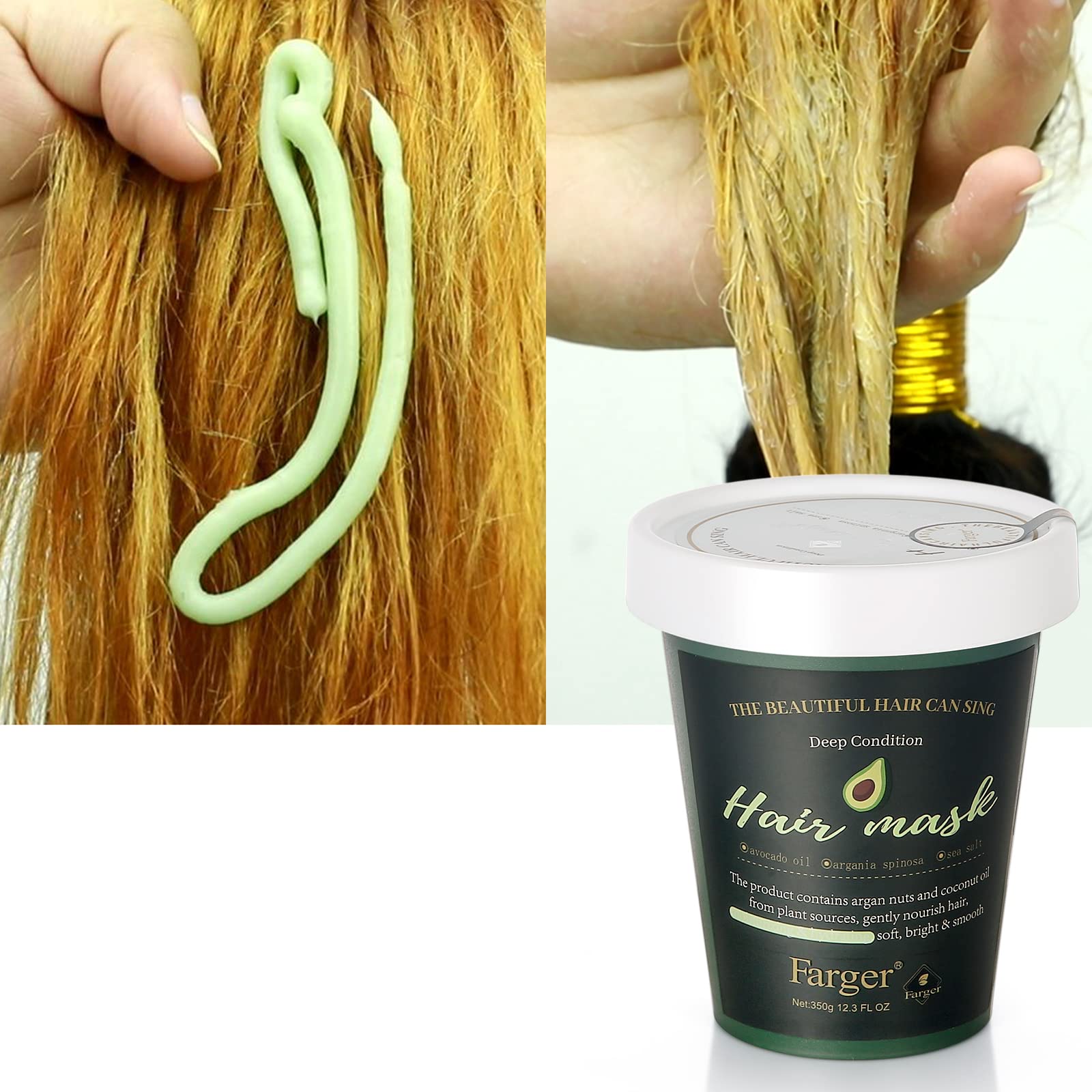 Sea Salt Ginger Hair Shampoo & Conditioner Cleans The Scalp And Regenerates Hair Suitable For Curly Hair And Oily Scalp