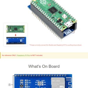 Waveshare Dual-Mode Module for Raspberry Pi Pico SPP/BLE Wireless