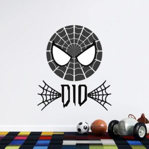 Kyle Cornhole Spider Nursery Wall Decal - Name Letters for Wall Decor - Superheroe Personalized Name Stickers - Custom Vinyl Lettering - Kids Name Decals for Boys KA1509, Green