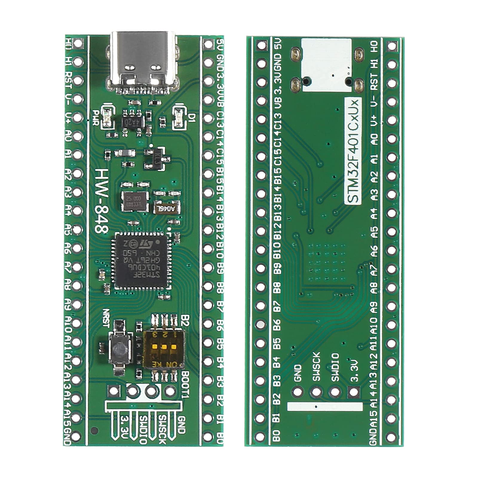 AITIAO 4Pcs STM32F401 Development Board STM32F401CCU6 STM32F4 Development Board Learning Board