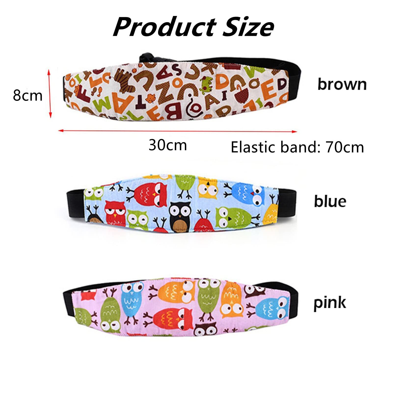 Baby Head Support for Car Seat-Head Band Strap Headrest, Stroller Carseat Sleeping Baby Carseat Head Support for Toddler Kids Children Child Infant Baby Interior Accessories for Car