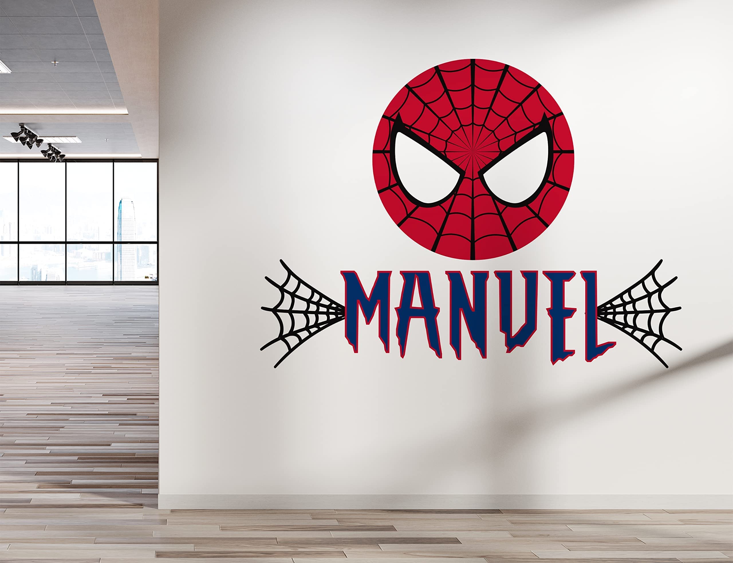 Kyle Cornhole Spider Nursery Wall Decal - Name Letters for Wall Decor - Superheroe Personalized Name Stickers - Custom Vinyl Lettering - Kids Name Decals for Boys KA1509, Green