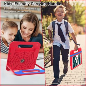 ZoneFoker for iPad 9th Generation Case, for iPad 8th/7th Gen Case with Handle, Adjustable Multi-Angle Stand Heavy Duty Shockproof 9 8 7 iPad 10.2 inch 2021/2020/2019 Cover for Kids Children Boy