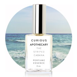 curious apothecary the striped cabana tropical coconut floral perfume for women. 15 ml