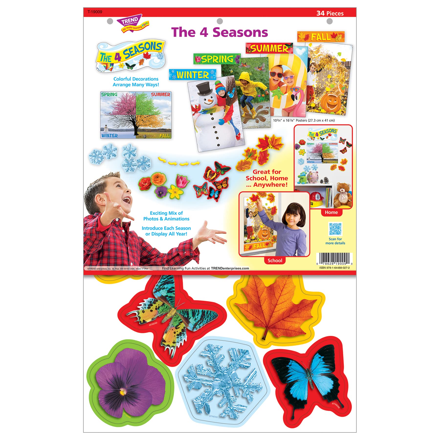 The 4 Seasons Learning Set, by TREND enterprises, Inc., Dry Erase Learning Set on The Seasons, Ages 4-12