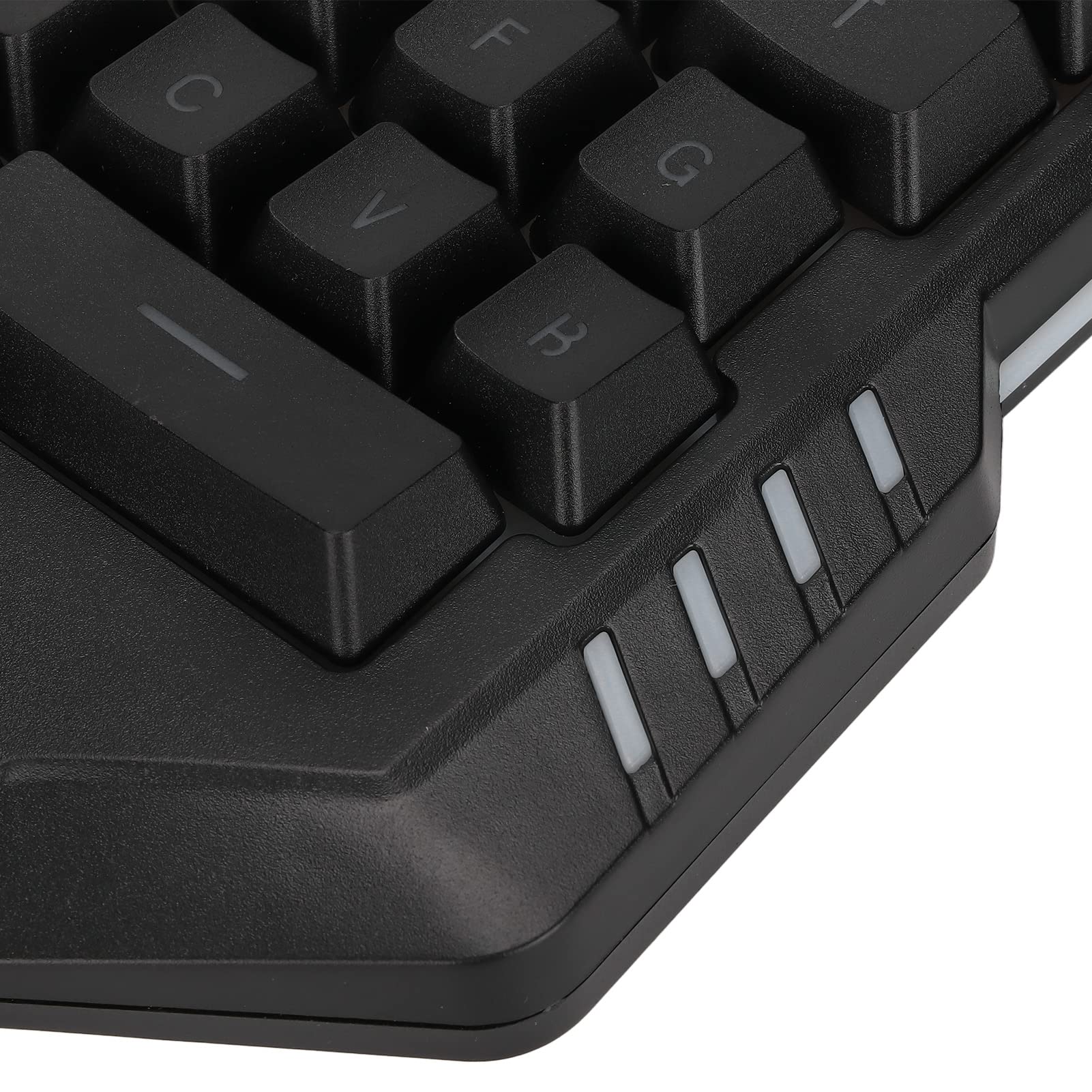 Hilitand One Handed Gaming Keyboard,35 Keys,LED Backlit,Ergonomic Mini Mechanical Gaming Keyboard,for Win 2000/XP/ME/7/8,for Vista,for Android,for Linux,for OS