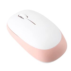 Wireless Keyboard Mouse Set, Mechanical Feel Comfortable Typing Wireless Gaming Keyboard Mouse Combo 104 Keys with No Delay for PC Laptop Tablet Desktop 2.4GHz(粉色)