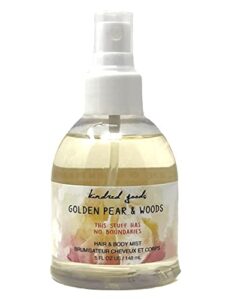 kindred goods golden pear & woods hair & body mist spray 5 fluid ounce