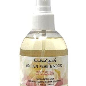 Kindred Goods Golden Pear & Woods Hair & Body Mist Spray 5 Fluid Ounce