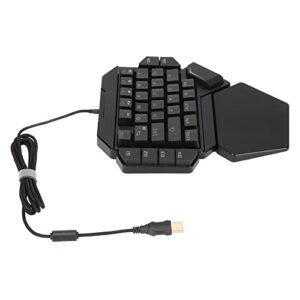 lisnd one handed keyboard, rgb backlit accurate control one handed gaming keyboard for home for dorm for game