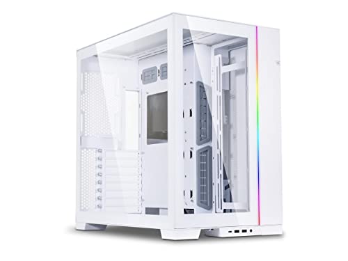 Lian-Li O11 Dynamic EVO ATX Mid Tower Tempered Glass Computer Case, White