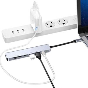 Type‑C Hub Multifunction 7 in 1 USB Docking Station Electronic Adapter 3840 x 2160P/30HZ