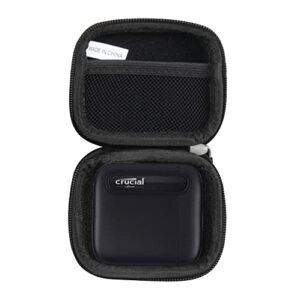 hermitshell hard travel case for crucial x6 500gb / 1tb / 2tb / 4tb portable ssd external solid state drive