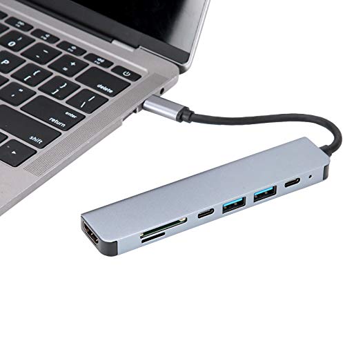 Type‑C Hub Multifunction 7 in 1 USB Docking Station Electronic Adapter 3840 x 2160P/30HZ