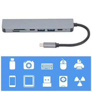 Type‑C Hub Multifunction 7 in 1 USB Docking Station Electronic Adapter 3840 x 2160P/30HZ