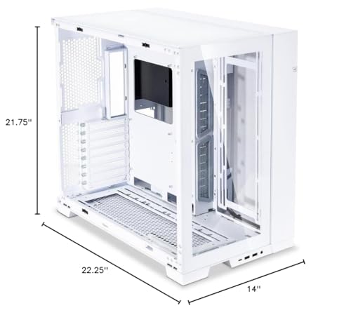 Lian-Li O11 Dynamic EVO ATX Mid Tower Tempered Glass Computer Case, White