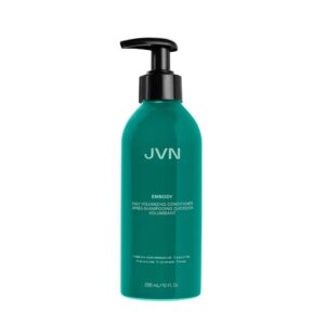 jvn embody volumizing conditioner, clean, volume-boosting conditioner for all hair types, adds fullness and restores shine, sulfate-free, 10 fluid ounces