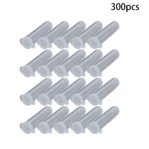 Jutagoss 300 Pcs 4ML Plastic Microcentrifuge Tubes, Plastic Test Vials with Lids Sample Small Bottle Vial Storage for Lab