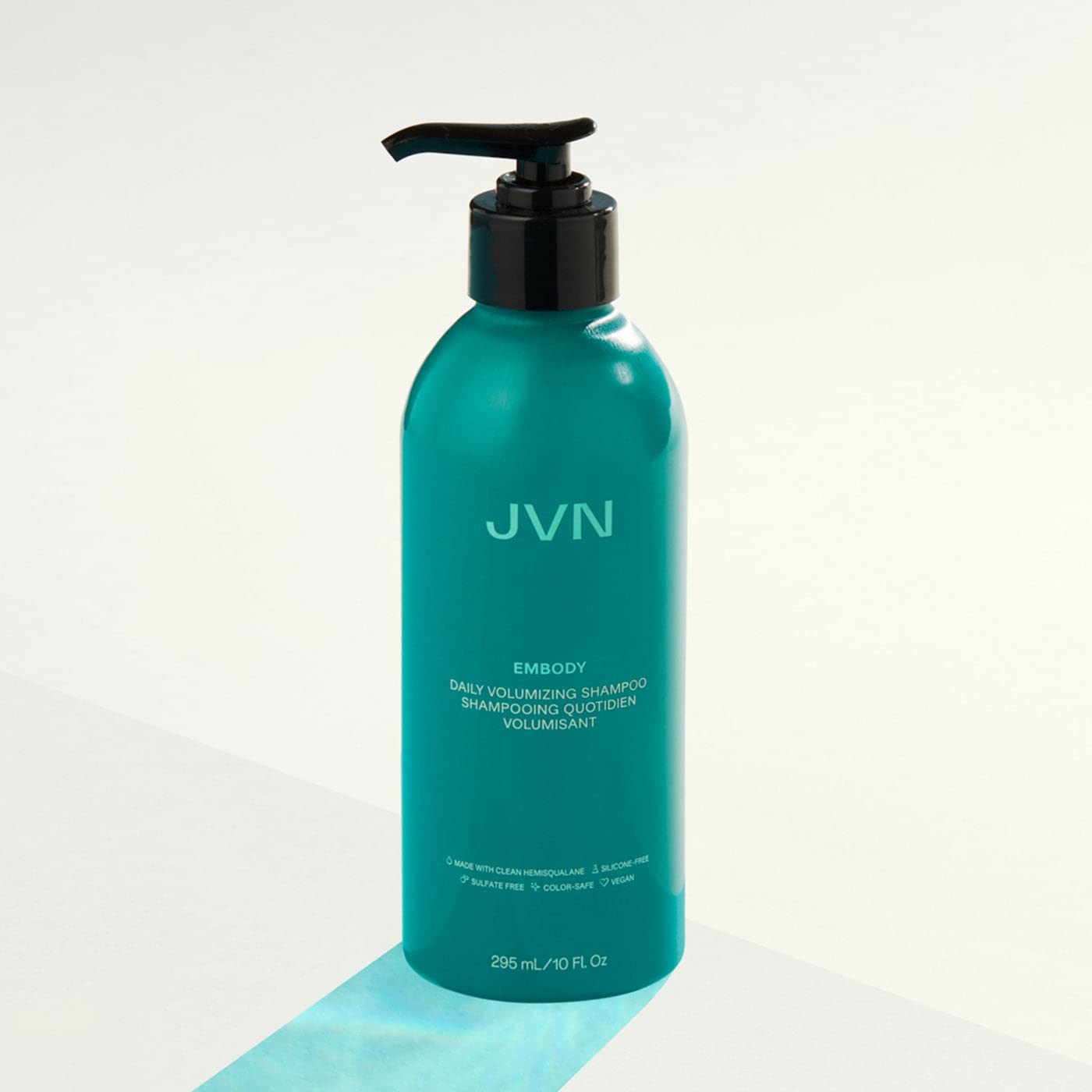 JVN Embody Volumizing Shampoo, Clean, Volume-Boosting Shampoo for All Hair Types, Clarifying, Adds Fullness and Restores Shine, Sulfate-Free, 10 Fluid Ounces