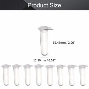 Jutagoss 300 Pcs 4ML Plastic Microcentrifuge Tubes, Plastic Test Vials with Lids Sample Small Bottle Vial Storage for Lab