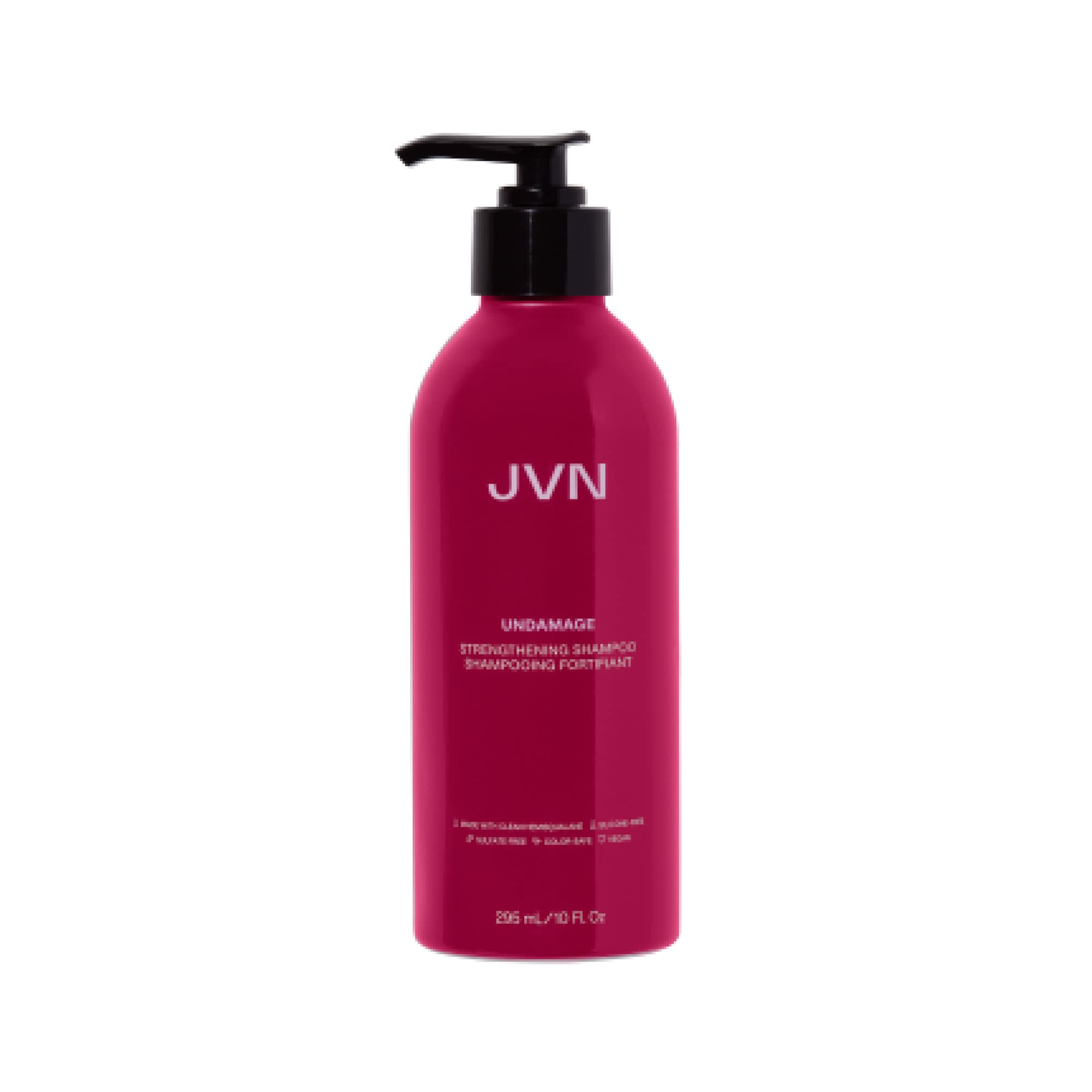 JVN Undamage Strengthening Shampoo, Reparative Shampoo for Dry Hair, Smooths Strands and Repairs Hair, Sulfate Free (10 Fl Oz)