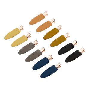 minihope 12 pieces no bend hair clips, no crease curl pin clips for makeup application，2022 style, non-slip.hair won't get caught between plastic attached to metal. (morandi)…