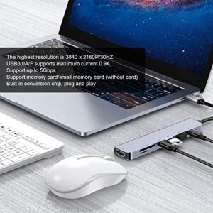 Type‑C Hub Multifunction 7 in 1 USB Docking Station Electronic Adapter 3840 x 2160P/30HZ