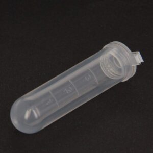 Jutagoss 300 Pcs 4ML Plastic Microcentrifuge Tubes, Plastic Test Vials with Lids Sample Small Bottle Vial Storage for Lab