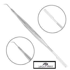 Separation Eye lash Separator Tool Pro Lash Lift Tools and tint Kit Professional Lifting - Lashes Separater Perm Extension Separating Comb Tinting Lifter Eyelashes Seperator Supplies Silver Steel (1 Pieces, Lining On Point)