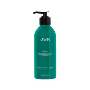 jvn embody volumizing shampoo, clean, volume-boosting shampoo for all hair types, clarifying, adds fullness and restores shine, sulfate-free, 10 fluid ounces