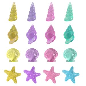 hagao shell and conch acrylic ocean animal highly simulation lifelike model for home party decoration random 45 pcs