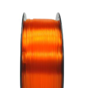 RANKI PETG Filament 1.75mm 3D Printer Filament, Dimensional Accuracy +/- 0.03 mm, 1kg Spool(Transparent Orange)