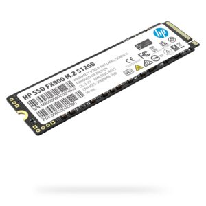 HP FX900 512GB NVMe Gen4 Gaming PC SSD - PCIe 4.0, 16 Gb/s, M.2 2280, 3D TLC NAND Internal Solid State Hard Drive Up to 4900 MB/s - 57S52AA#ABB