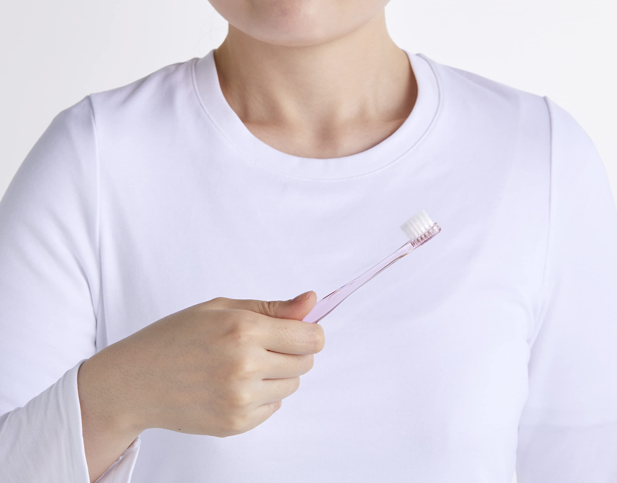 MISOKA・ISM Toothbrush Sakura (Pale Pink) Mineral-Coated Bristles Designer's Model Premium Toothbrush Made in Japan Japanese Craftsmanship