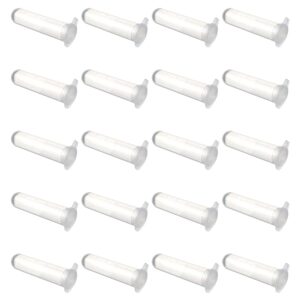 jutagoss 300 pcs 4ml plastic microcentrifuge tubes, plastic test vials with lids sample small bottle vial storage for lab