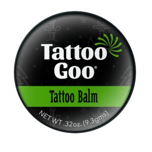 Tattoo Goo Tattoo Balm and Travel Size Balm Bundle, 3/4 oz & .33 oz Tin - Natural Tattoo Aftercare Balm with Beeswax and Cocoa Butter, Soothing Ointment, 2 Pack