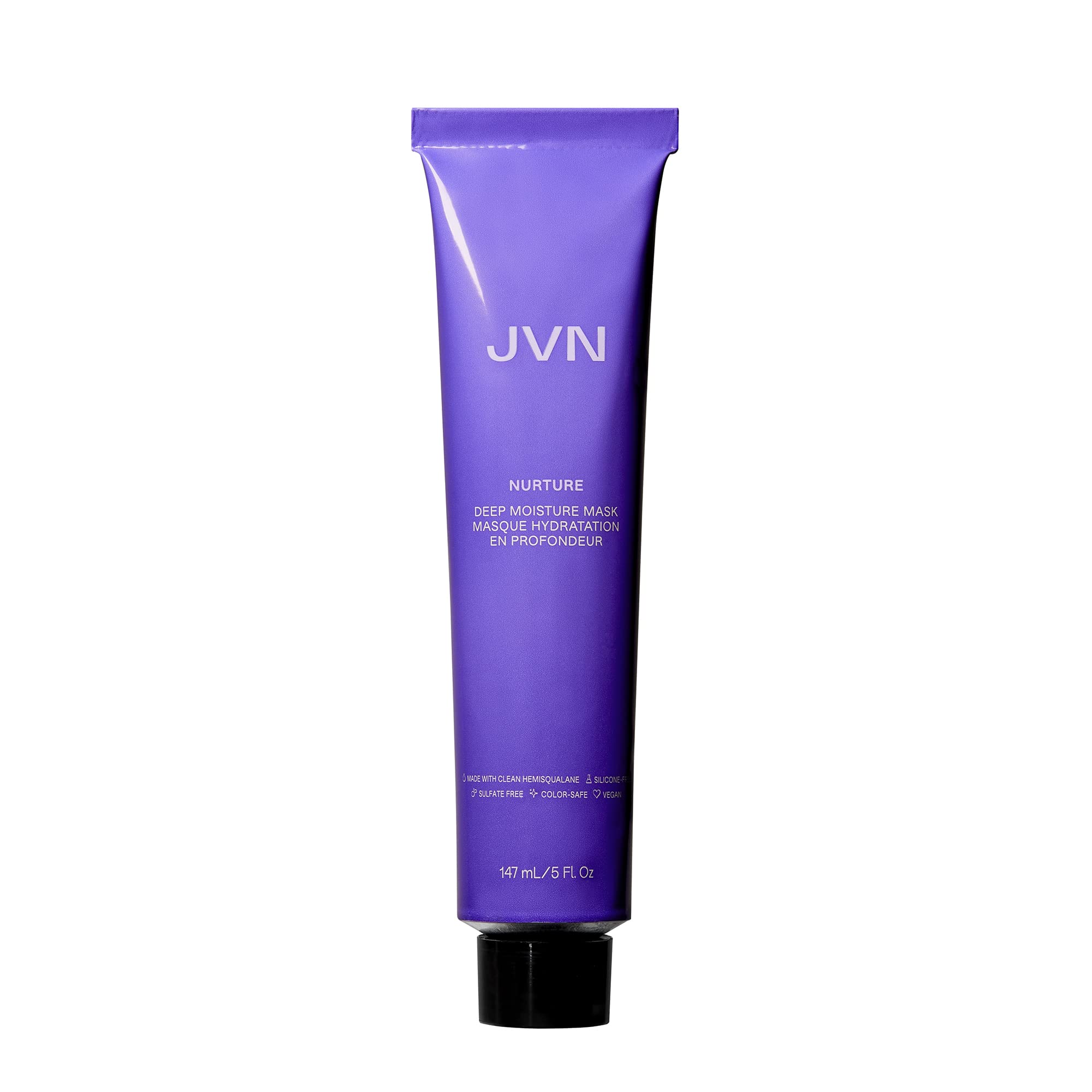 JVN Nurture Deep Moisture Mask, Hydrating Hair Mask Conditioning Treatment, Reduces Frizz & Adds Nourishment, All Hair Types, Sulfate Free (5 Fl Oz)