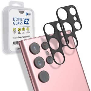 [dome camera ez] galaxy s22 ultra camera protector by whitestone [one touch ez installation] - two pack