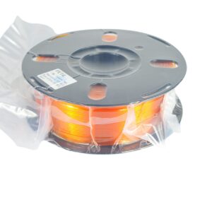 RANKI PETG Filament 1.75mm 3D Printer Filament, Dimensional Accuracy +/- 0.03 mm, 1kg Spool(Transparent Orange)