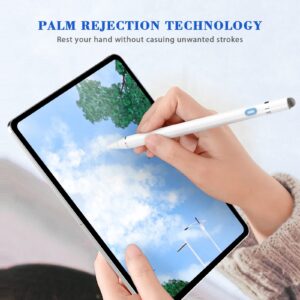 Elaxi Stylus Pencil Compatible for Apple iPad, Active Pen with Palm Rejection, Tilt, Compatible with iPad Pro (11/12.9 Inch), iPad 6/7/8/9/10th Gen, iPad Air 3rd/4th/5th Gen, iPad Mini 5/6th Gen