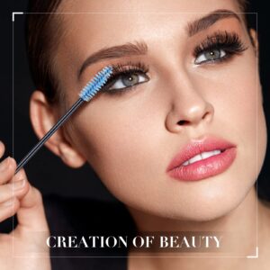 1000 Pcs Disposable Eyelash Mascara Brushes Disposable Mascara Wand Mascara Spoolies Eyelash Brush Applicators Disposable Eyebrow Comb for Eye Makeup Lash Extension, 3.86 Inches, 10 Colors