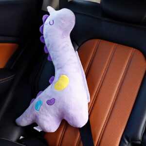 Icepark Seat Belt Pillow for Kids, Seatbelt Pillow Seat Belt Covers Kids Neck Pillow Car Shoulder Pads Safety Belt Protector Cushion, Plush Soft Seat Strap Headrest Neck Support (Unicorn)