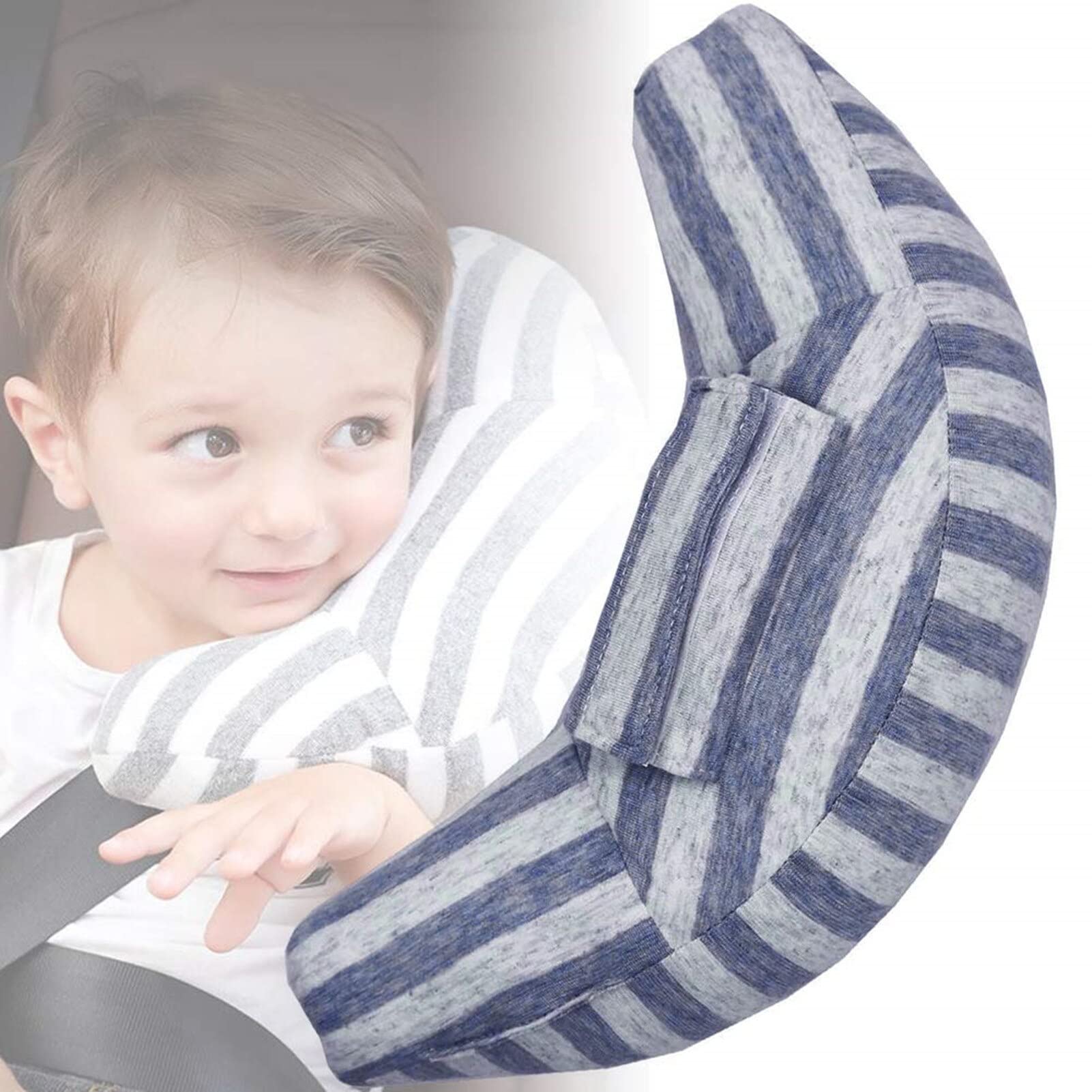 Car Seat Belt Pillow for Kids, Soft Car Headrest Pillow for Kids in Car, Travel Safety Belt Sleeping Pillow for Infants Baby Children Adults Neck Head Support Cushion Pad Car Accessories