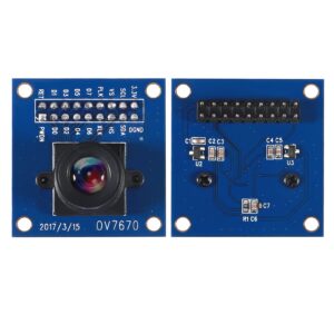 AITIAO 4Pcs OV7670 Camera Module OV7670 640x480 0.3Mega 300KP VGA CMOS Camera Module I2C Lens CMOS 640X480 SCCB Compatible W/ I2C Interface for ARM FPGA