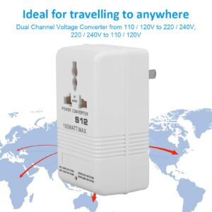 Voltage Converter,Travel Adapter,220v to 110v Converter,Voltage Converter US to Europe,Universal Travel Adapter Worldwide Plug Adapter