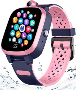 topuser 4g gps smart watch for kids boys girls watches [global version] sos emergency alarm waterproof smartwatch with text video voice call phone watch tracker real time tracking age 3-12